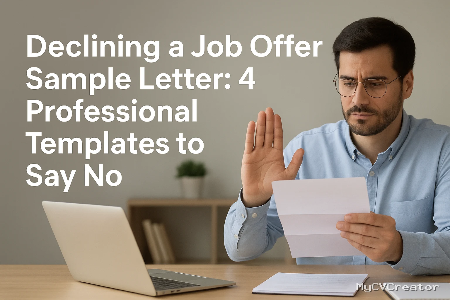 Declining a Job Offer Sample Letter: 4 Professional Templates to Say No ...